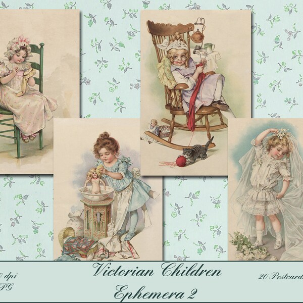 Victorian Postcards - Etsy