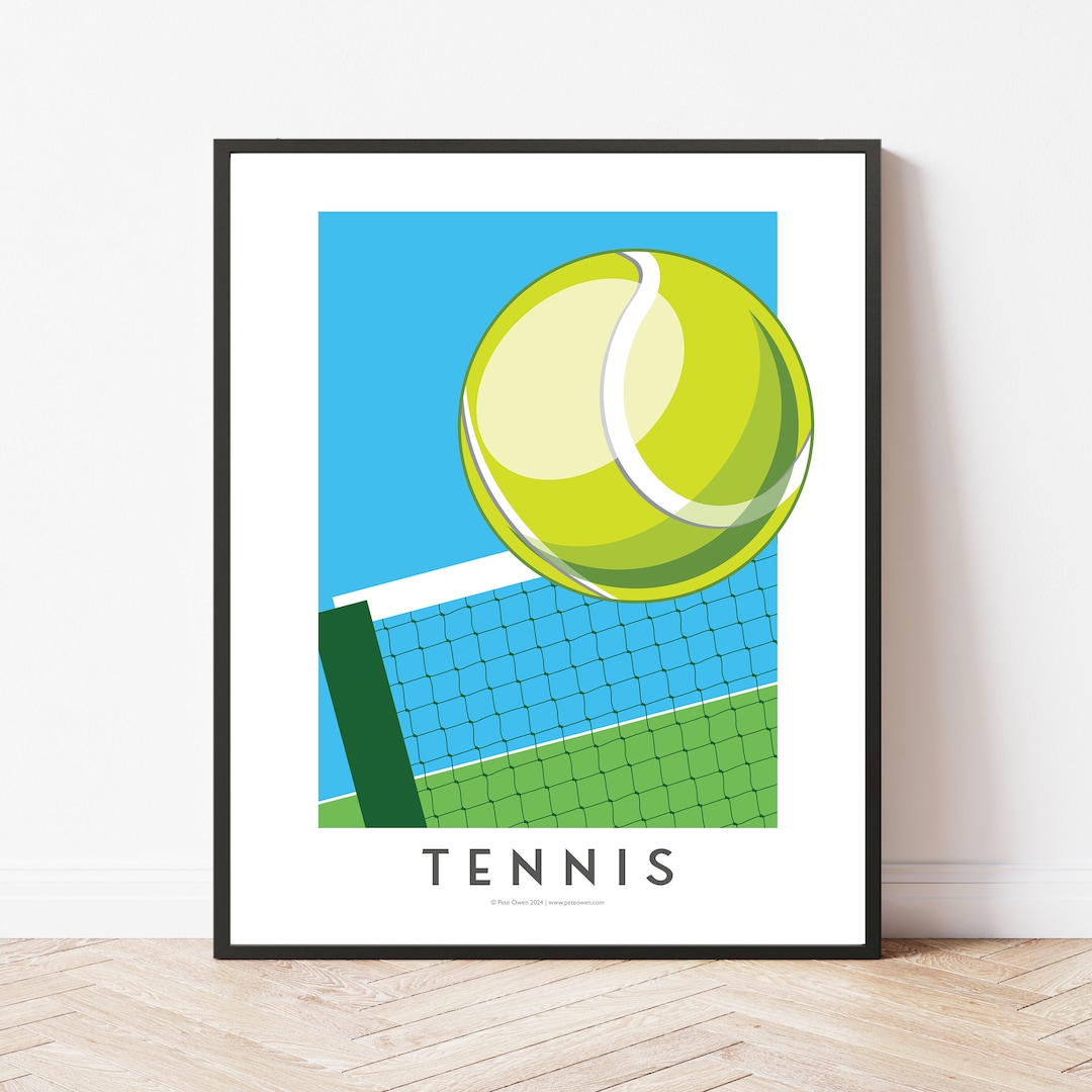 Tennis Ball Print - Tennis Gift - Sports Themed Wall Art - Print ...