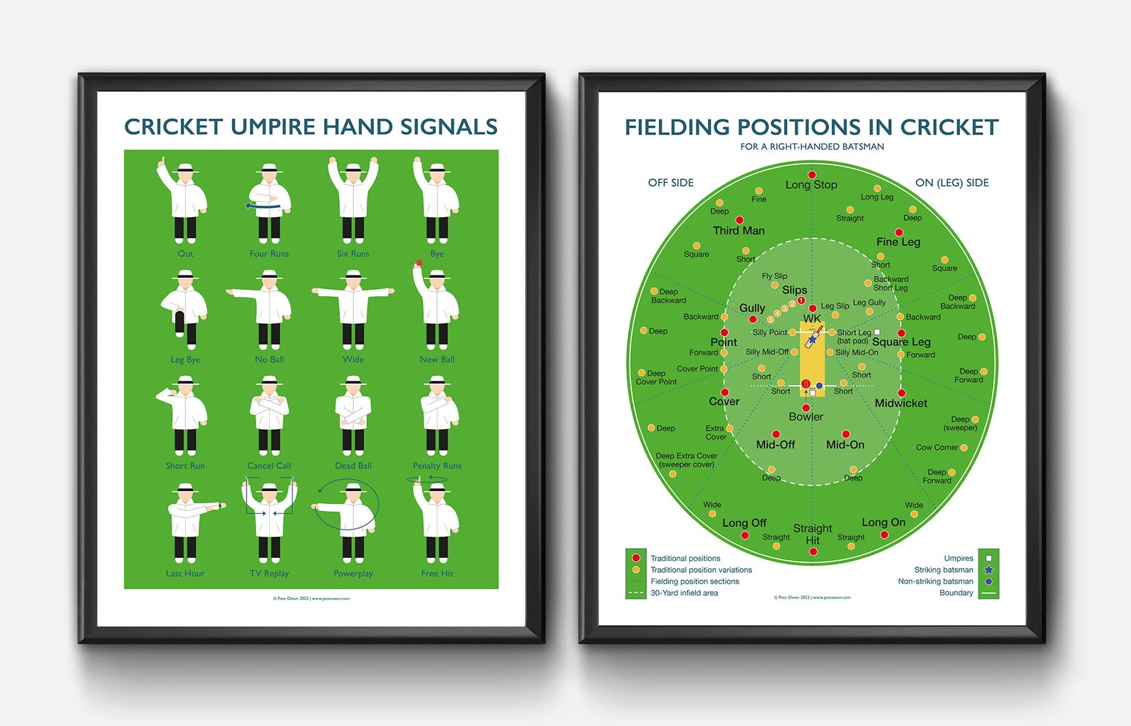 Cricket Umpire Hand Signals - Etsy