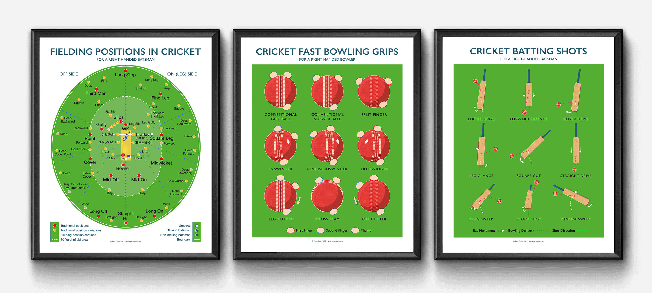 Fielding Positions in Cricket - Etsy UK