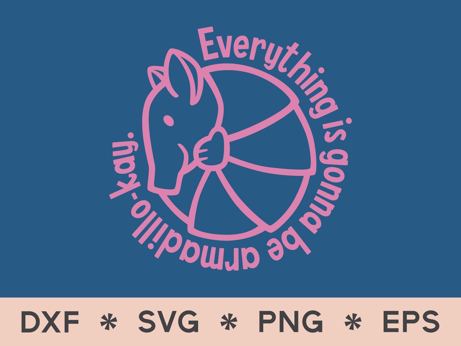 Armadillo Design - Dxf Svg Png Eps - Digital Cut File - Instant ...