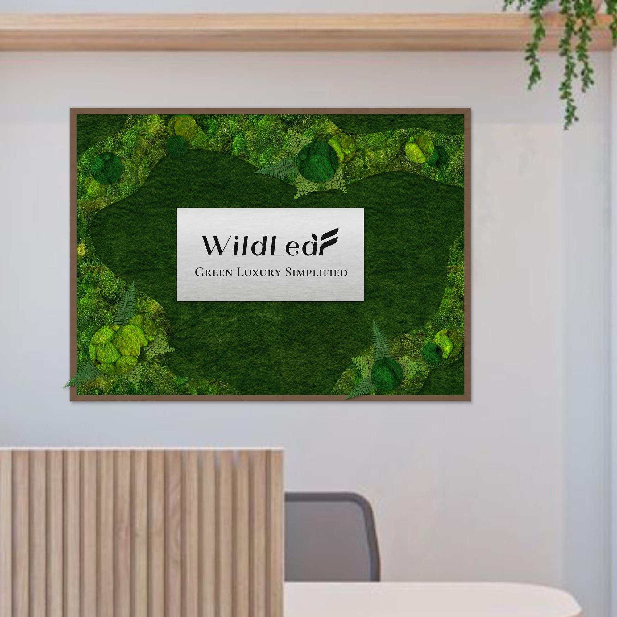 Custom Moss Logo Sign | Acrylic, Metal, or Frosted - Etsy