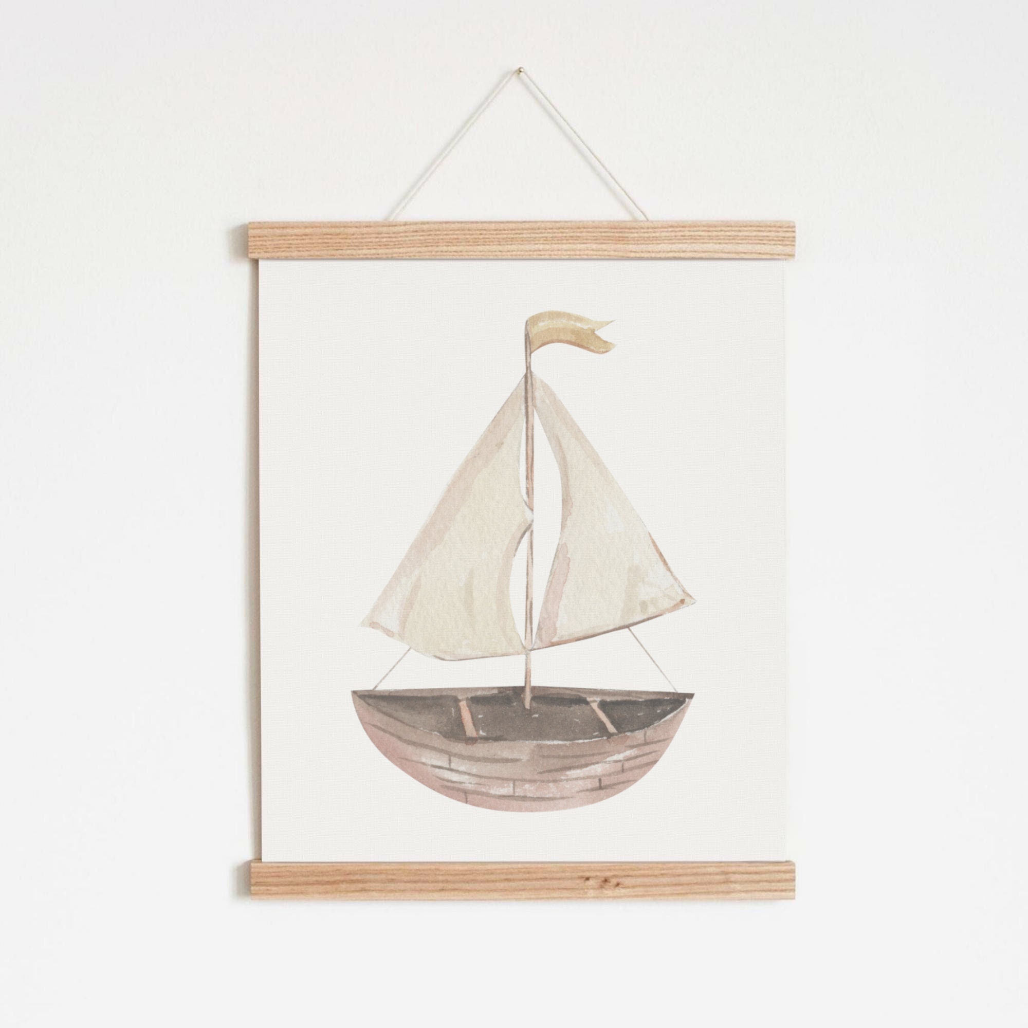 Printable Wall Art | Boho Sailboat | Nautical Sailing Decor | Coastal ...
