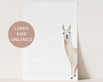 Printable Stationery | Koala Paper | Lined + Unlined | A4 + Letter Size ...