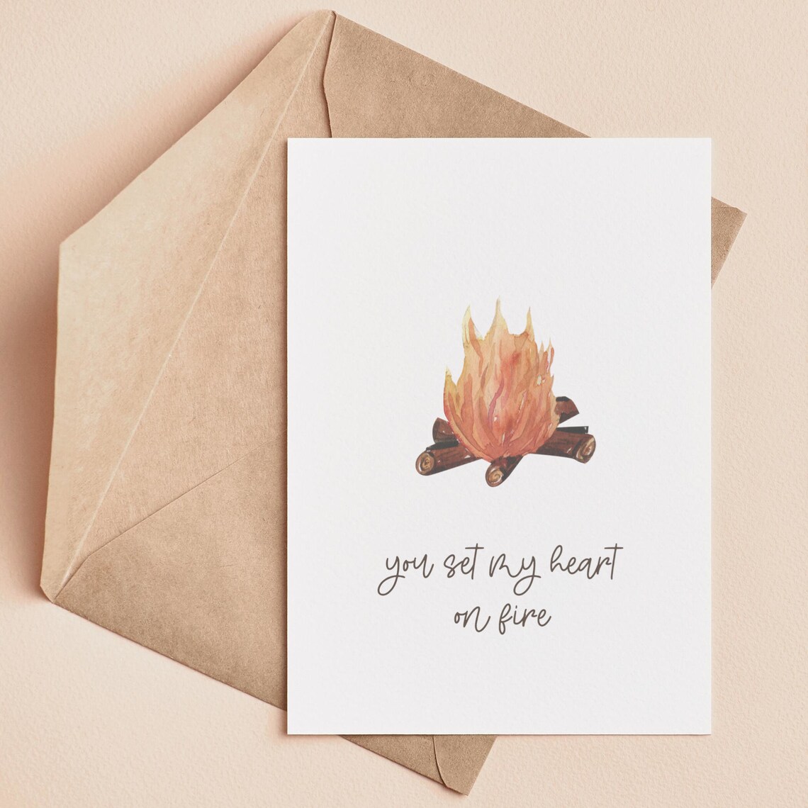 Printable Card Funny Valentine's Day Card Cute Anniversary Camping Pun ...