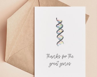 Dna Thank You Card - Etsy