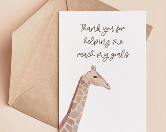 Giraffe Pun Card - Etsy