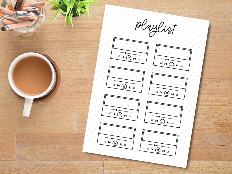 Monthly Music Playlist Page A5 Journal Page Printable Monthly Playlist ... Monthly Music Playlist Page A5 Journal Page Printable Monthly Playlist ...