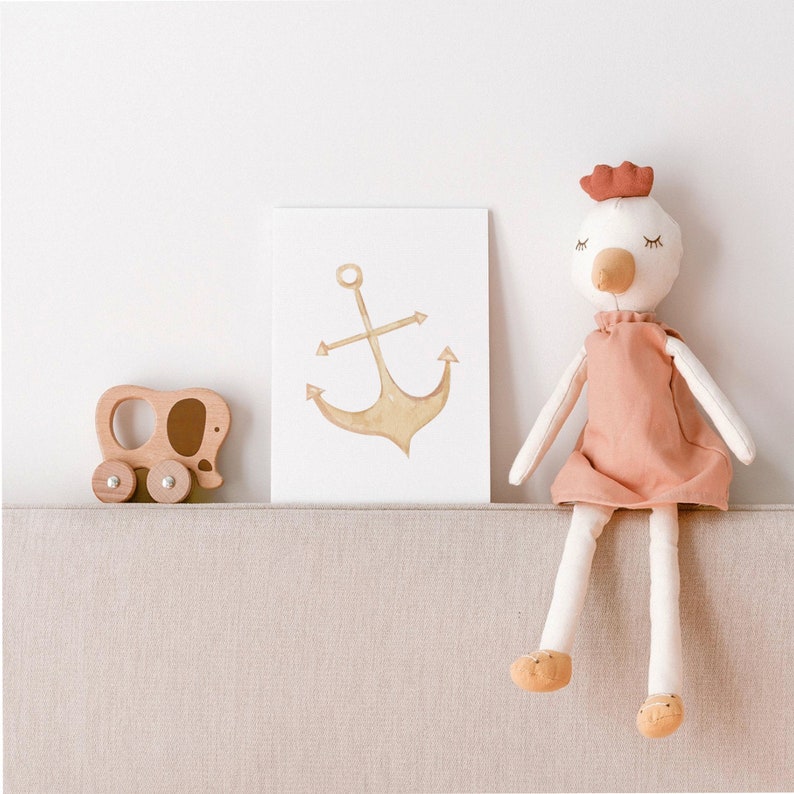 Printable Wall Art | Boho Anchor | Nautical Sailboat Decor | Coastal ...