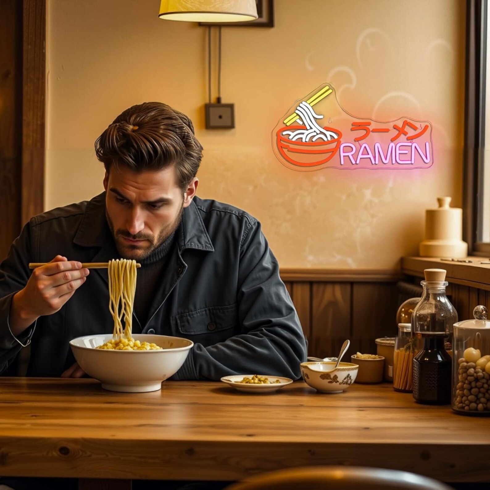 Ramen Neon Sign, Japanesse Ramen Sign, Food Wall Art, Custom Ramen ...