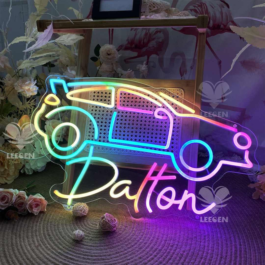 Custom Rainbow Neon Sign, Wedding Neon Sign, Name Sign, RGB Neon Sign ...