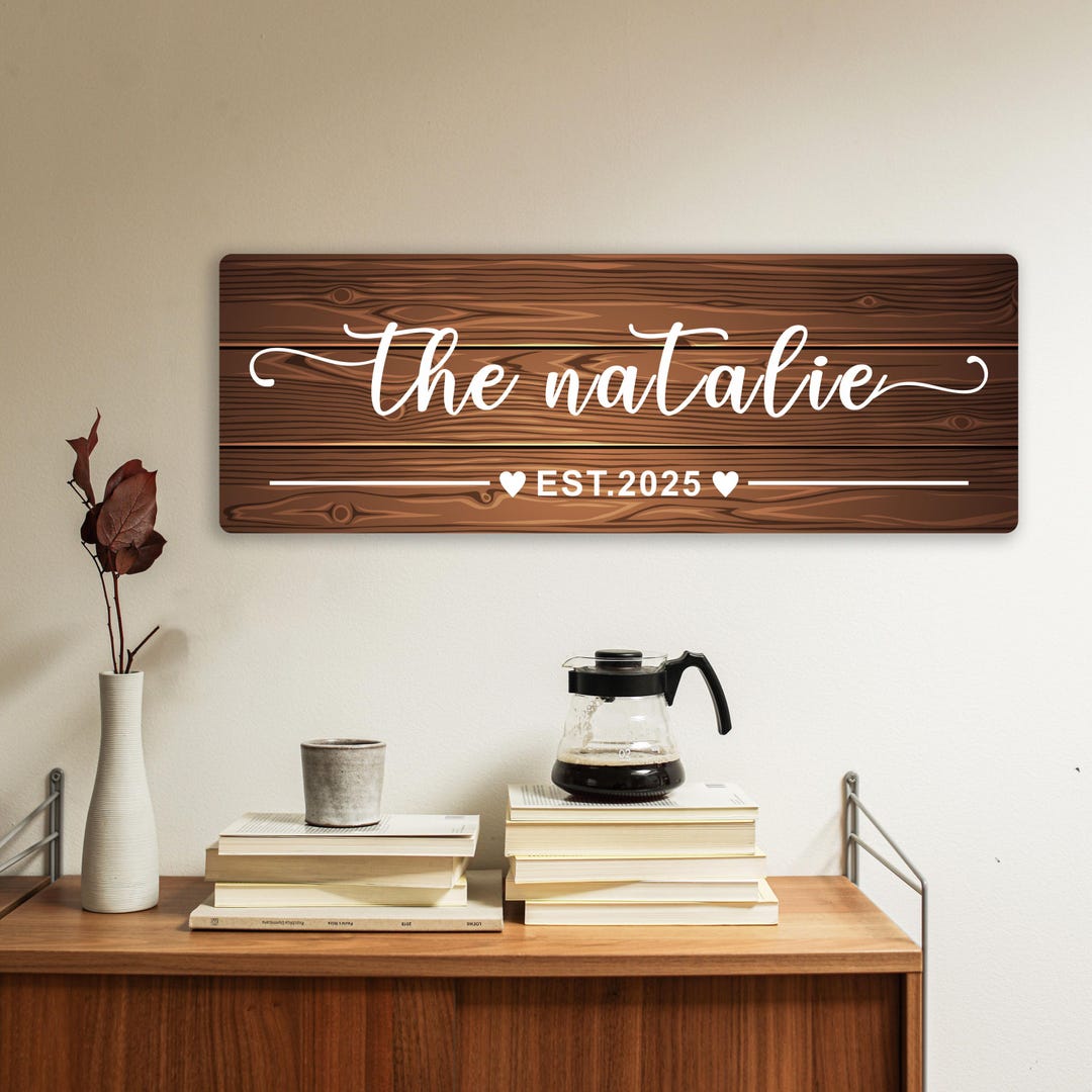 Custom Wood Sign | Personalized Family Name Sign | Wood Decor | Last ...