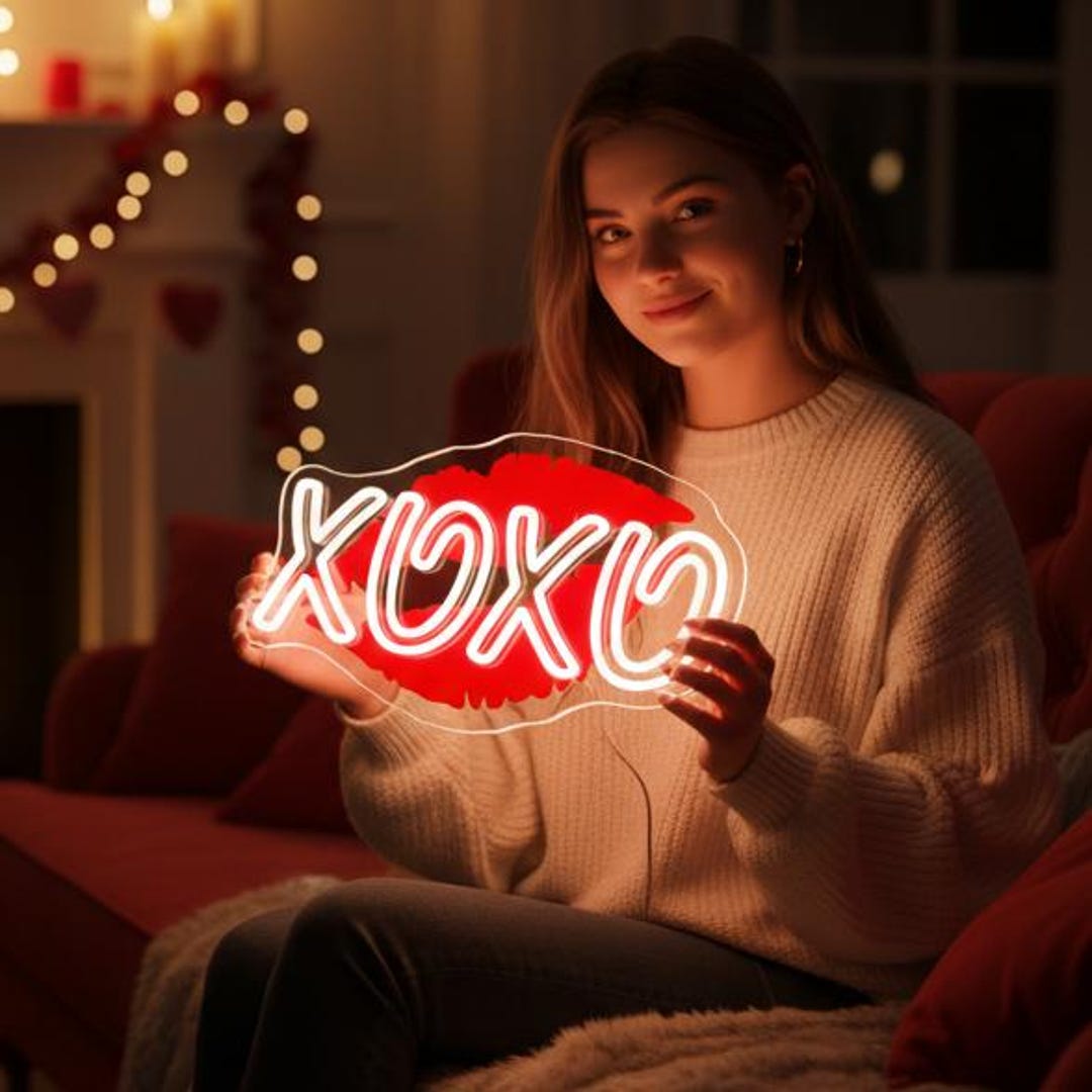 XOXO Neon Sign, Valentine's Day Neon Sign Custom, Wedding Decor Sign ...