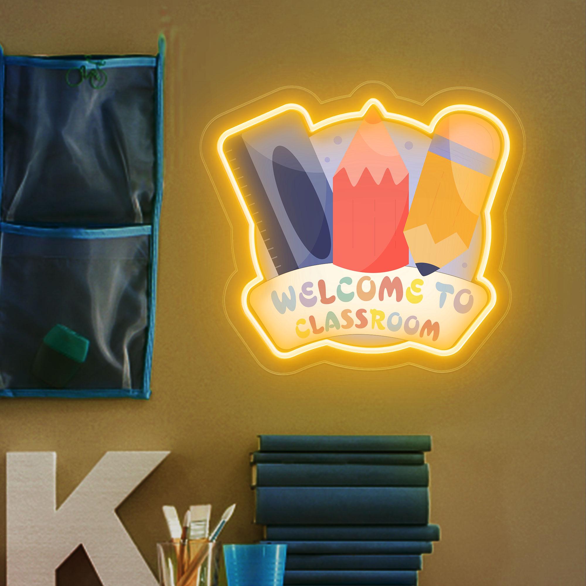Custom Neon Sign Classroom Decor, Custom Sign Back to School Decor, Let ...