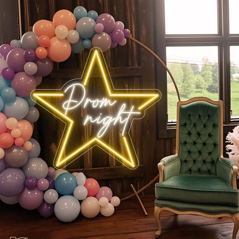 Prom Night Neon Sign, Prom 2026 Party Led Light Signs Graduation Wall ...