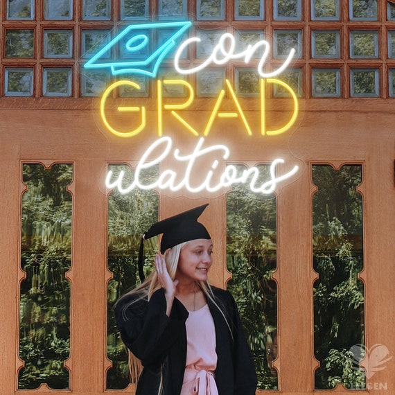 Congrats Graduation Neon Sign Graduation Custom Neon Sign | Etsy