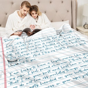 Custom Love Letter Blanket, Personalized Blanket, Custom Name Blanket ...