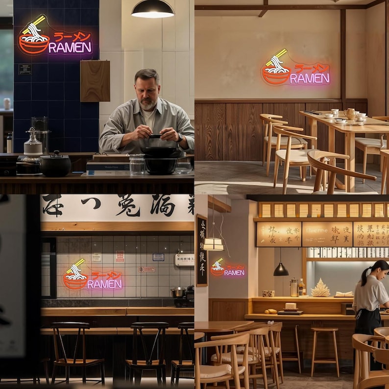 Ramen Neon Sign, Japanesse Ramen Sign, Food Wall Art, Custom Ramen ...