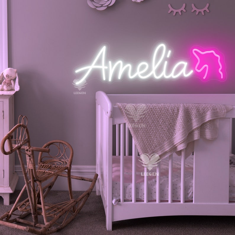Custom Name Neon Sign for Kids, Custom Led Light Bedroom Decor, Custom ...
