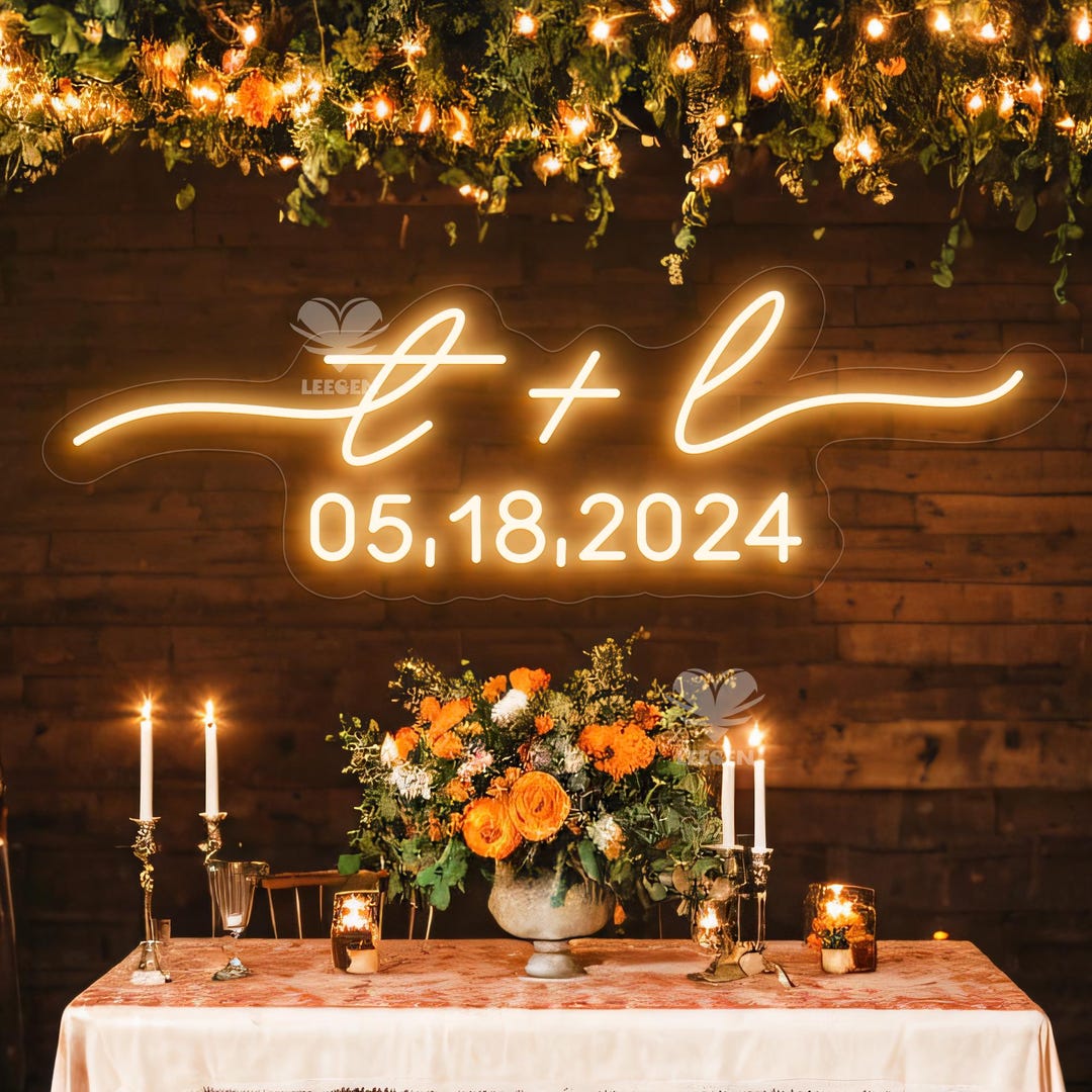 Custom Neon Sign | Wedding Decor | Neon Wedding Sign | Wall Decor ...