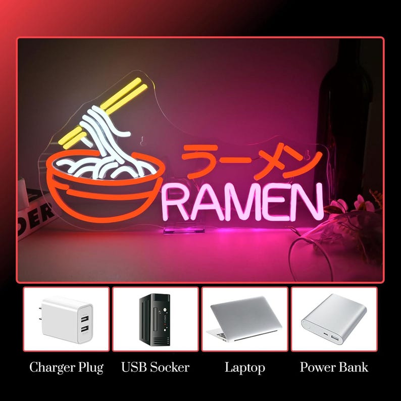 Ramen Neon Sign, Japanesse Ramen Sign, Food Wall Art, Custom Ramen ...