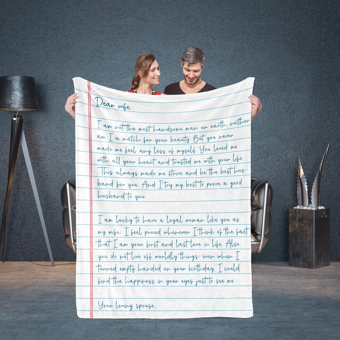 Custom Love Letter Blanket Personalized Blanket Custom Name | Etsy