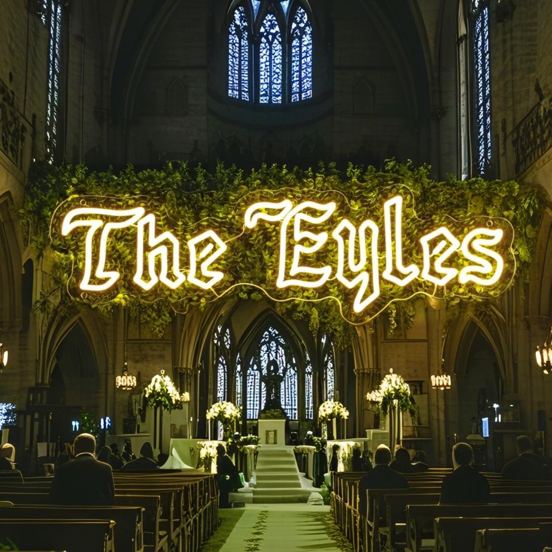 Custom Gothic Wedding Neon Sign, Goth Lover Gift, Engagement Wedding ...