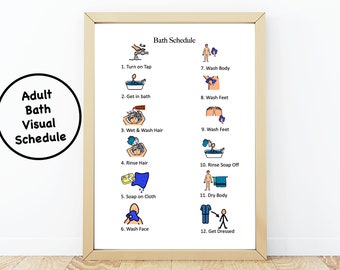 Visual Toileting Schedule Adults - Etsy