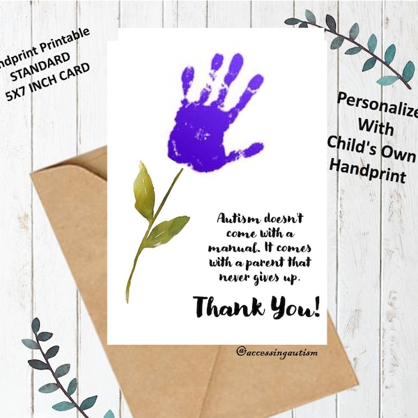 Autism Thank You Cards - Etsy