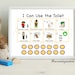 Potty Training Visual Schedule and Reward Chart, Toilet Sequence for ...