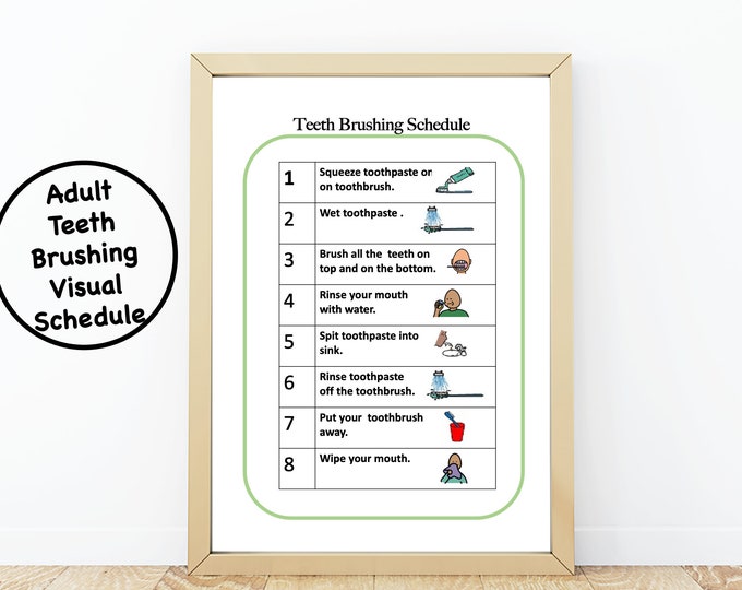 Potty Training Visual Schedule and Reward Chart, Toilet Sequence for ...