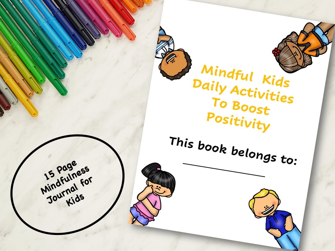 Mindfulness Journal for Kids, Mindfulness Activities, Worry Workbook ...