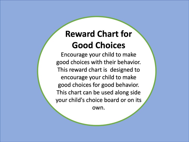 Short Reward Chart For Kids Reward Chart For Autistic Child Etsy M xico