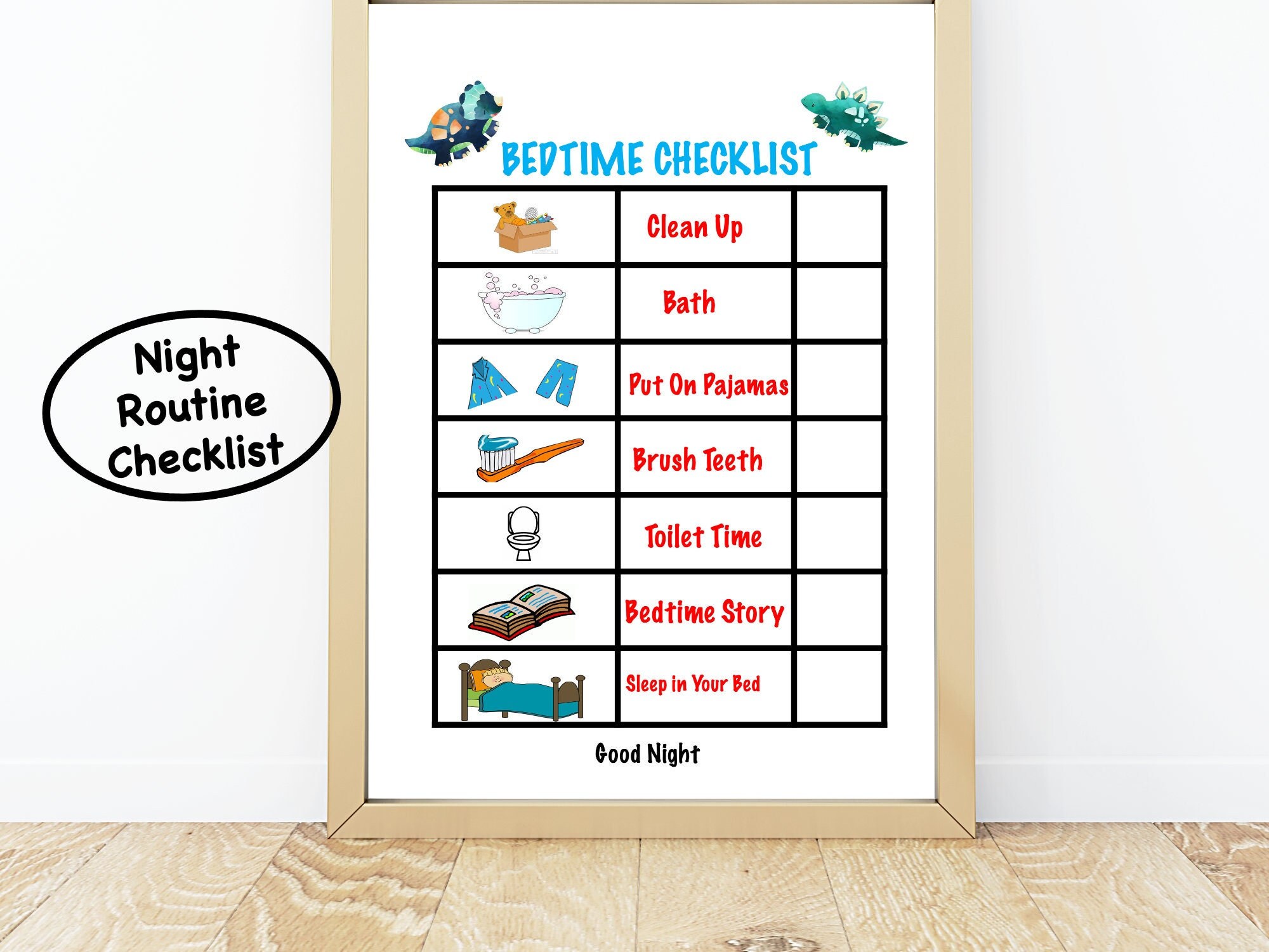 Kids Evening Routine Chart/ Kids Morning Routine Chart/ Bedtime Routine ...