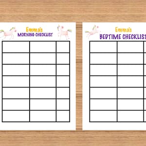 Kids Evening Routine Chart/ Kids Morning Routine Chart/ Bedtime Routine ...