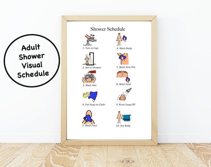 Potty Training Visual Schedule and Reward Chart, Toilet Sequence for ...
