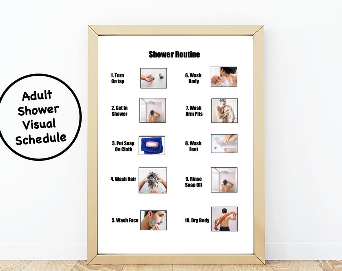 Potty Training Visual Schedule and Reward Chart, Toilet Sequence for ...