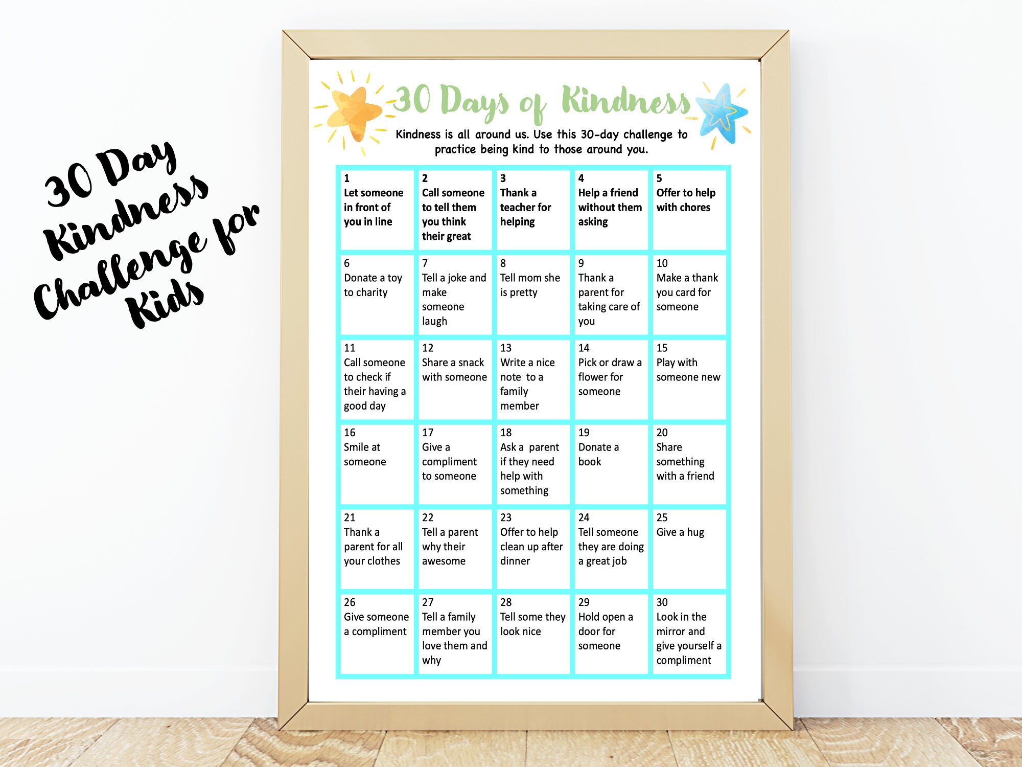 Kindness Challenge for Kids PDF, Children's Kindness Log , Kindness ...