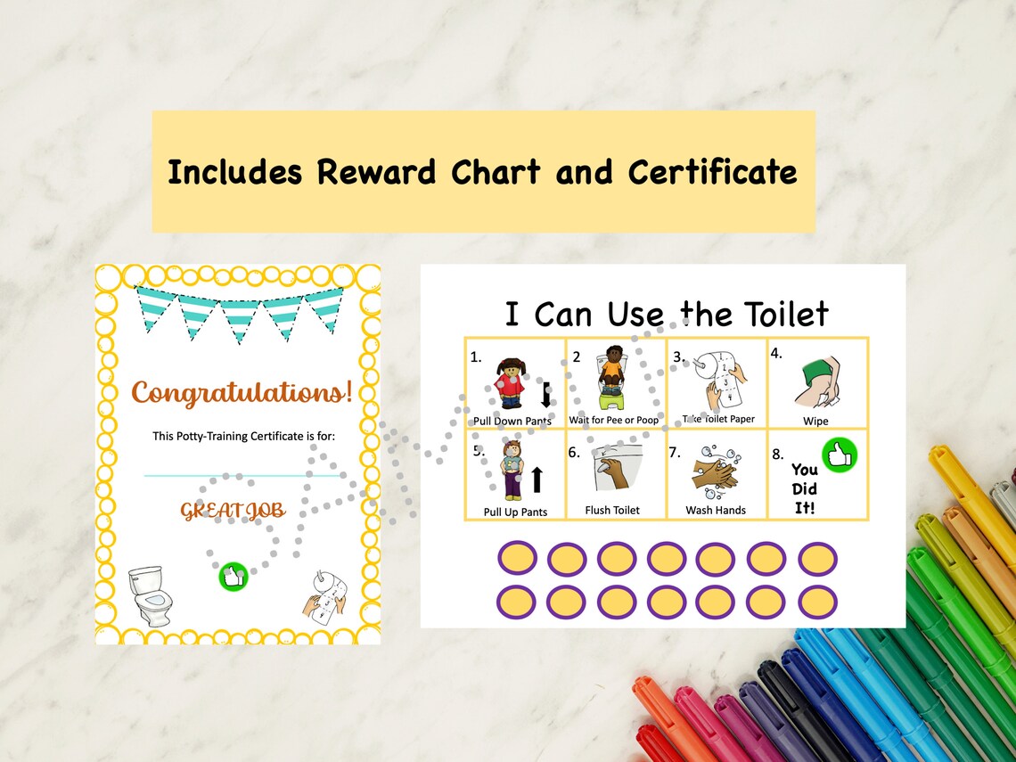 Autism Potty Training Social Story: Visual Schedule & Reward Chart ...