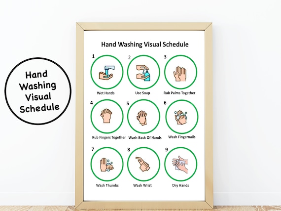 Adult Hand Washing Routine for Autism Autism Hygiene Hand | Etsy