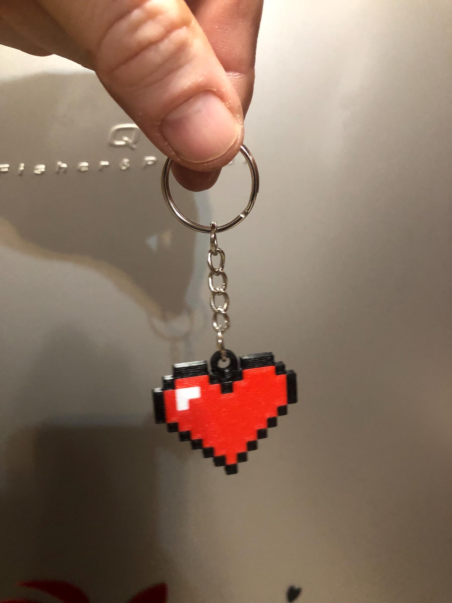 3D Printed KEYCHAIN Heart Shape - Etsy