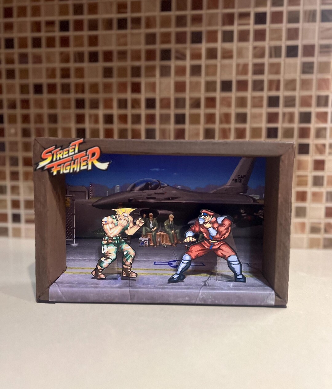 Shadow Box in 3D Mode, Street Fighter, Super Mario, Sonic, ARCADE Décor ...