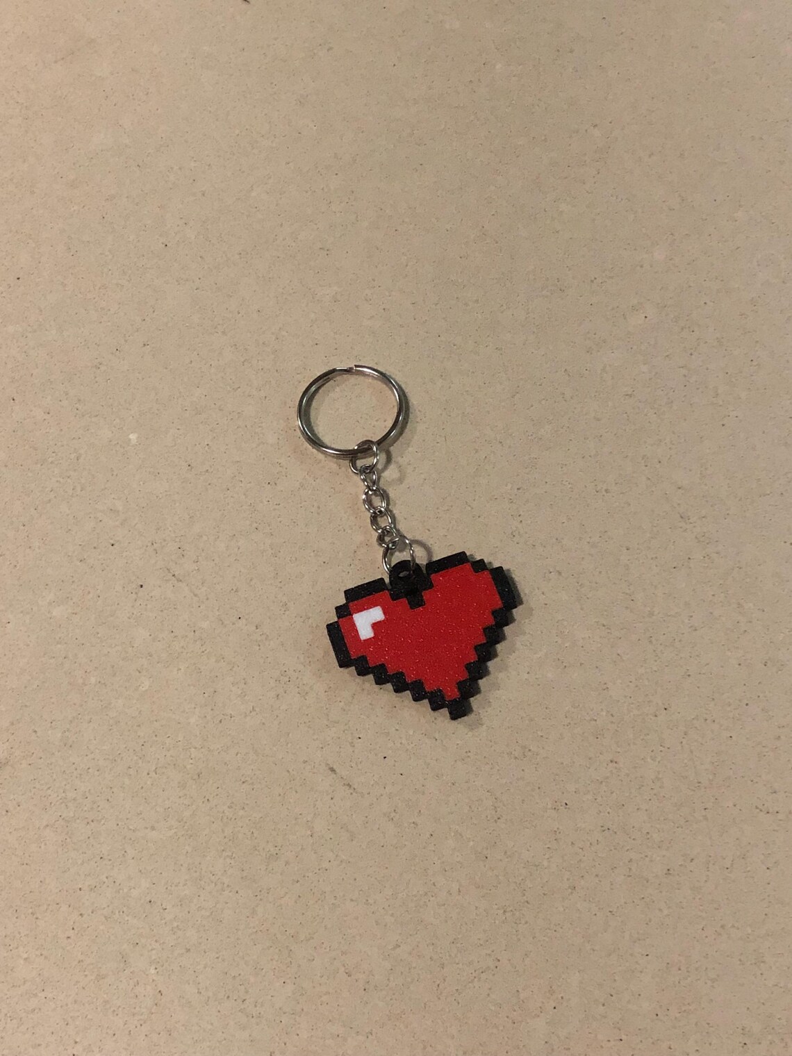 3D Printed KEYCHAIN Heart Shape - Etsy