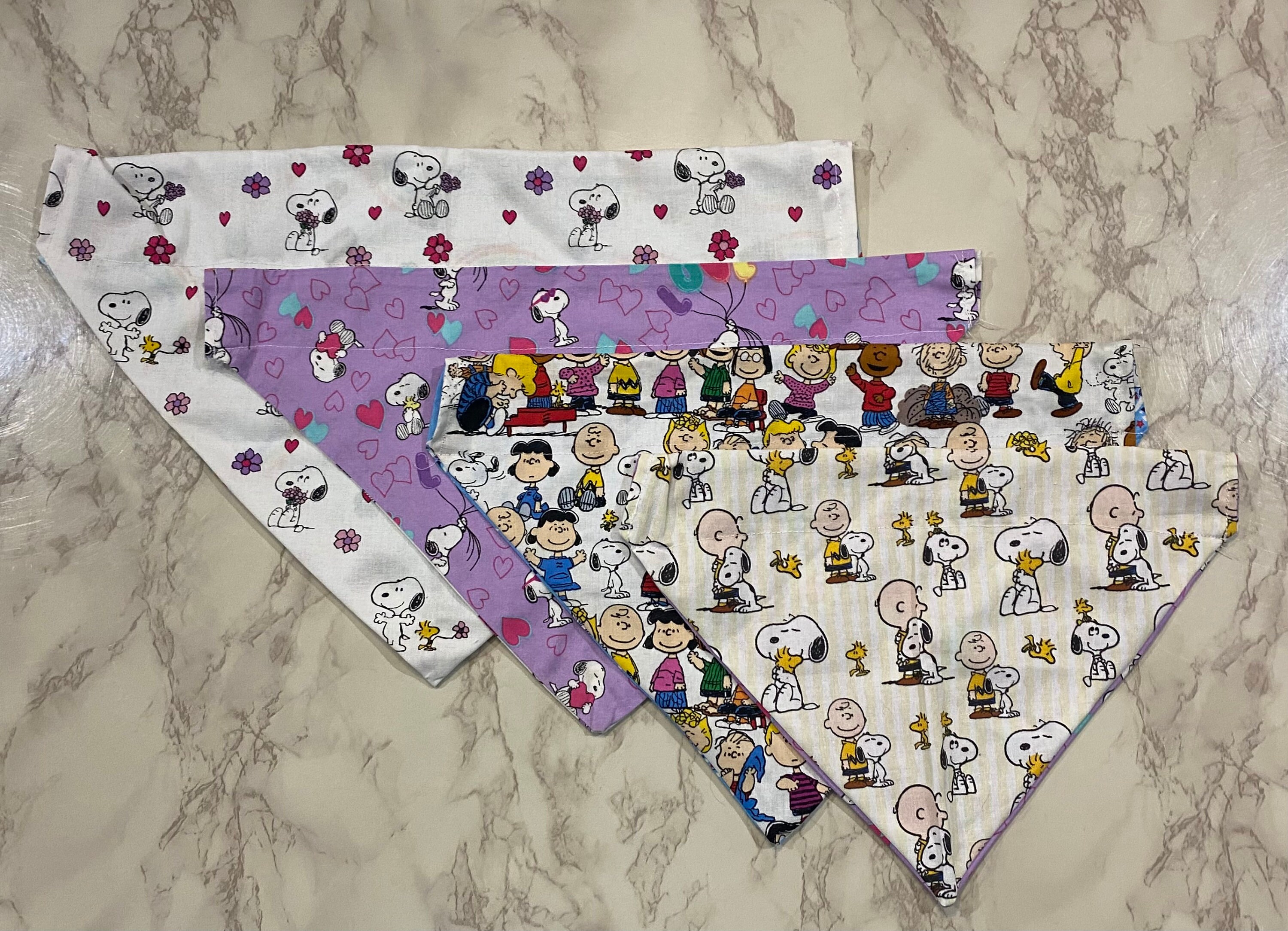Snoopy and Friends Over the Collar Pet Bandanas - Etsy
