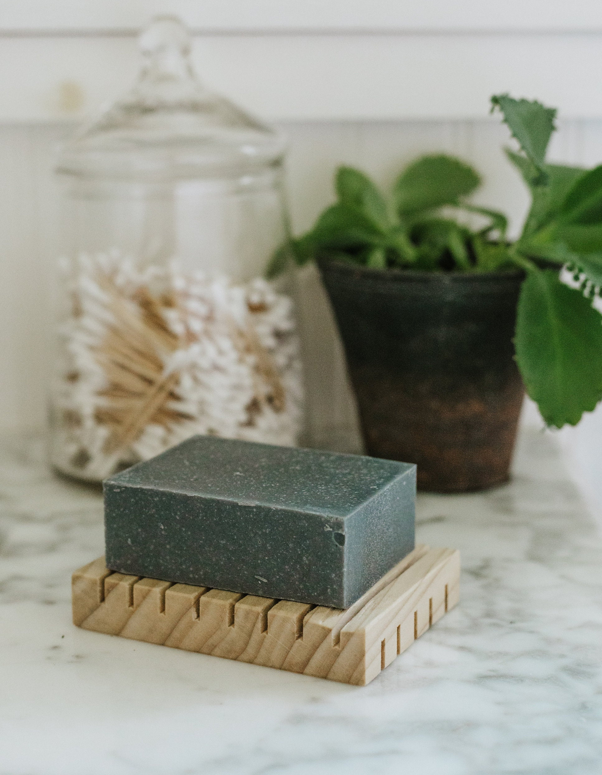 Charcoal Clay Tea Tree Face & Body Bar | Vegan | Cold Process | Small ...