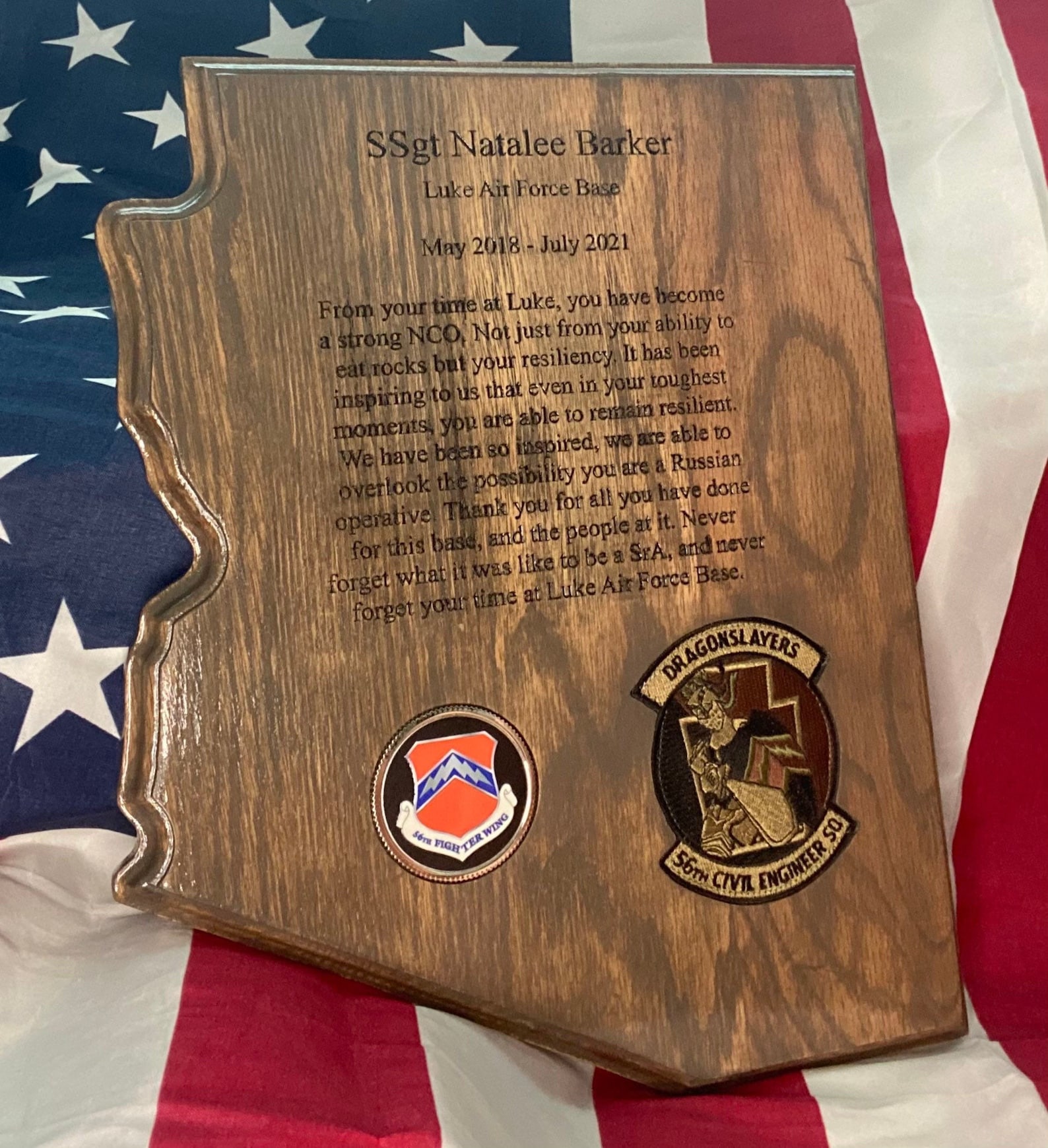 Personalized Military Plaques- USMC, Air Force, Navy, Army, Coast Guard ...