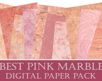 Pastel & Gold Marble Digital Paper Pastel Pink Gold Paper - Etsy
