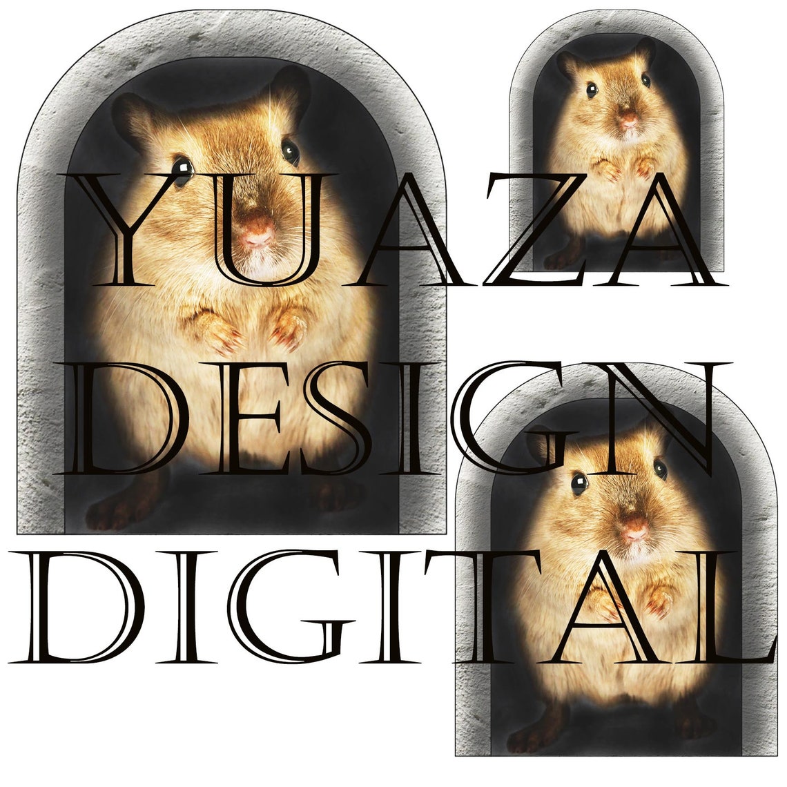 Realistic 3D Mouse Hole Image - Digital and Printable Sticker/decal for ...