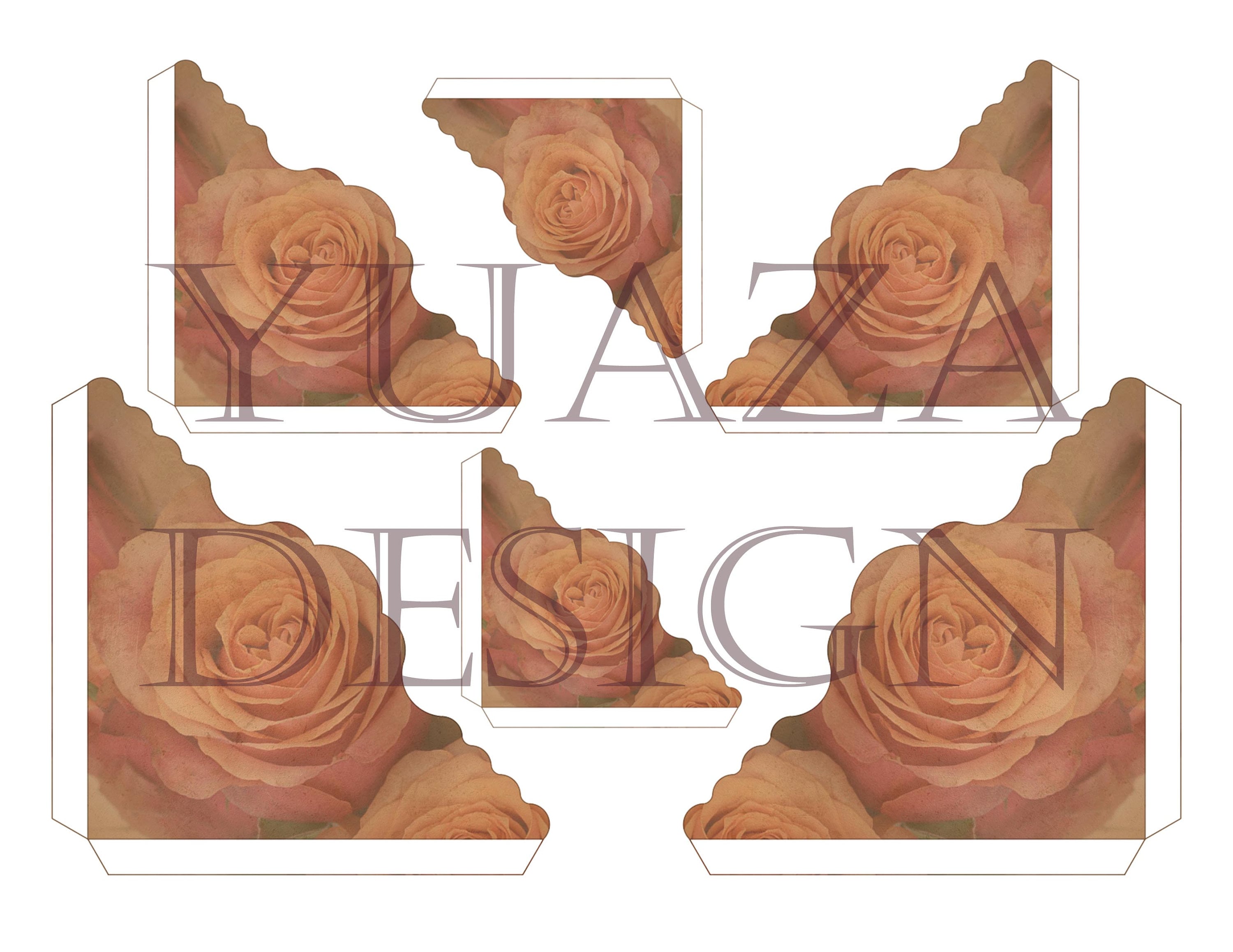 Triangular Vintage Rose Pockets: Digital and Printable Junk Journal ...