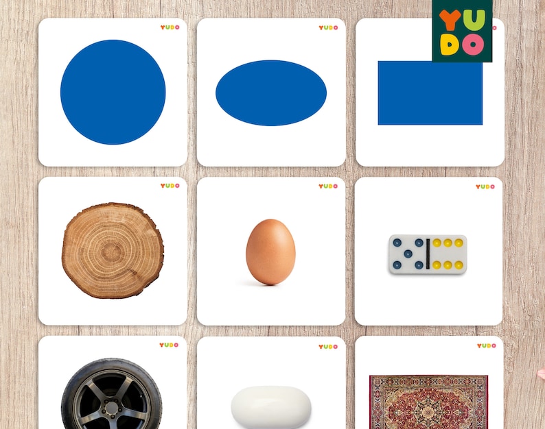 2D Shapes Flashcards, Geometric Shapes in Real Life, Sorting Cards ...